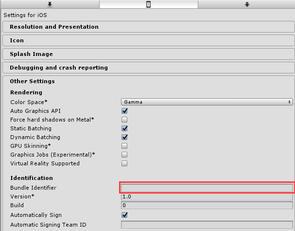 iOS 工程配置 — EasyAR Sense Unity Plugin 4.2.0 文档